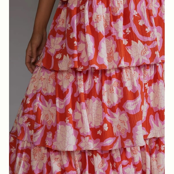 Anthropologie | Dresses | Anthropologie X Vineet Bahi Ruffle Maxi Dress ...